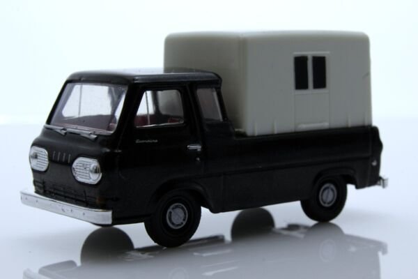 1965 Ford Econoline Pickup Truck 1:64 Scale Van & Cover Black Diecast Toys