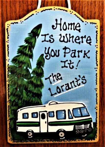Personalize Rv Motorhome Camper Name Sign Camp Camping Campsite Trailer ...