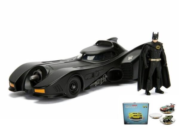 Car W/Display Turntable Batmobile Buildable Kit W/Batman Figure Diecast ...