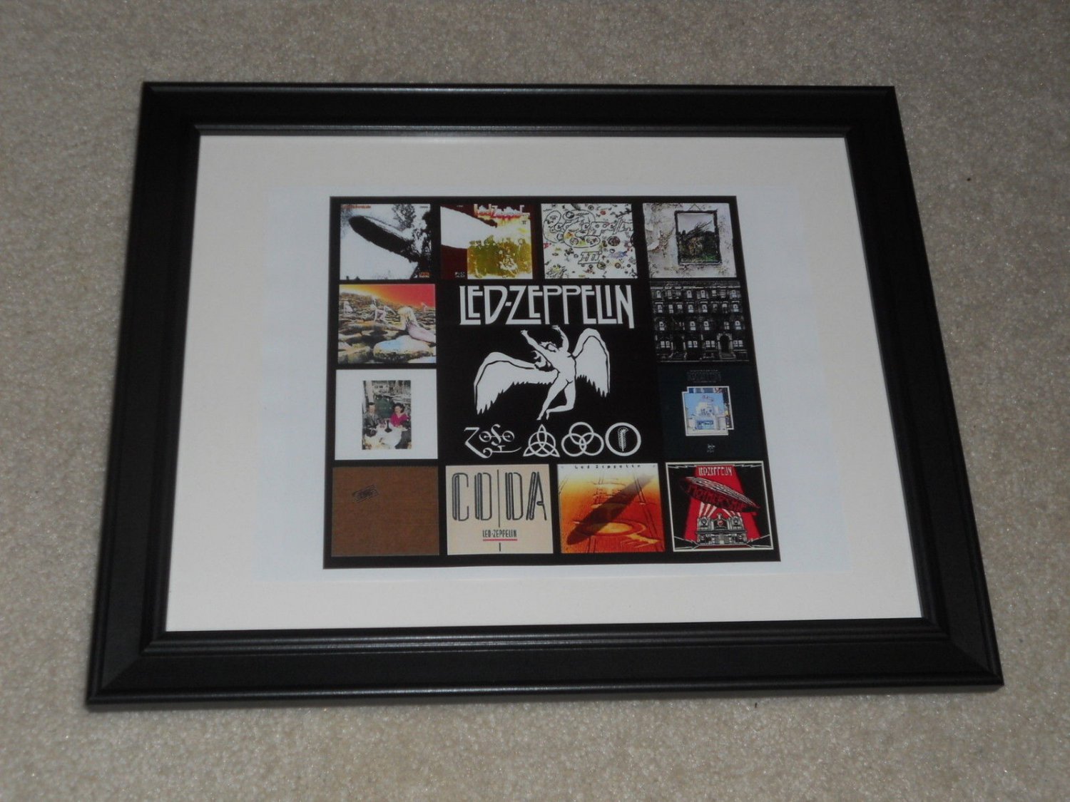 Led Zeppelin Album Cover Poster FRAMED, 14"x17", I, II, III, IV, 1968-2008