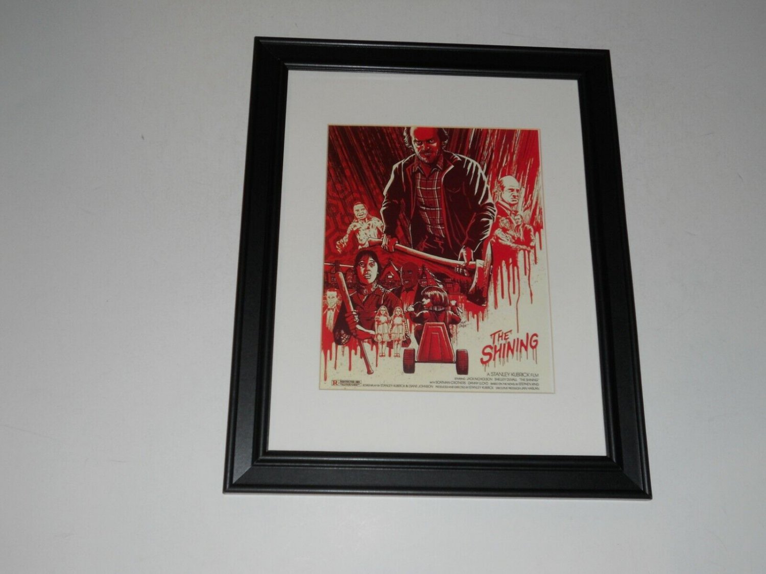 Framed The Shining "Blood Background" Alternate Poster Stanley Kubrick ...