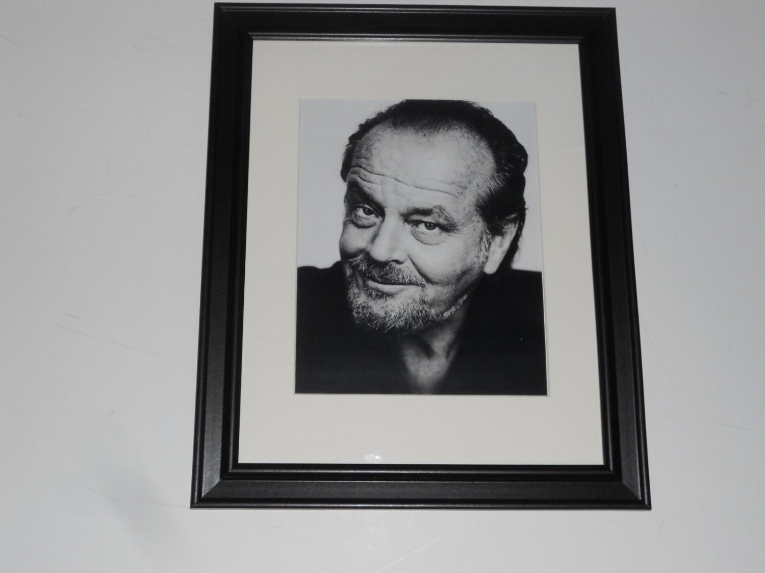 Large Framed Jack Nicholson 1990's Head Shot with Beard Black Frame 24 ...