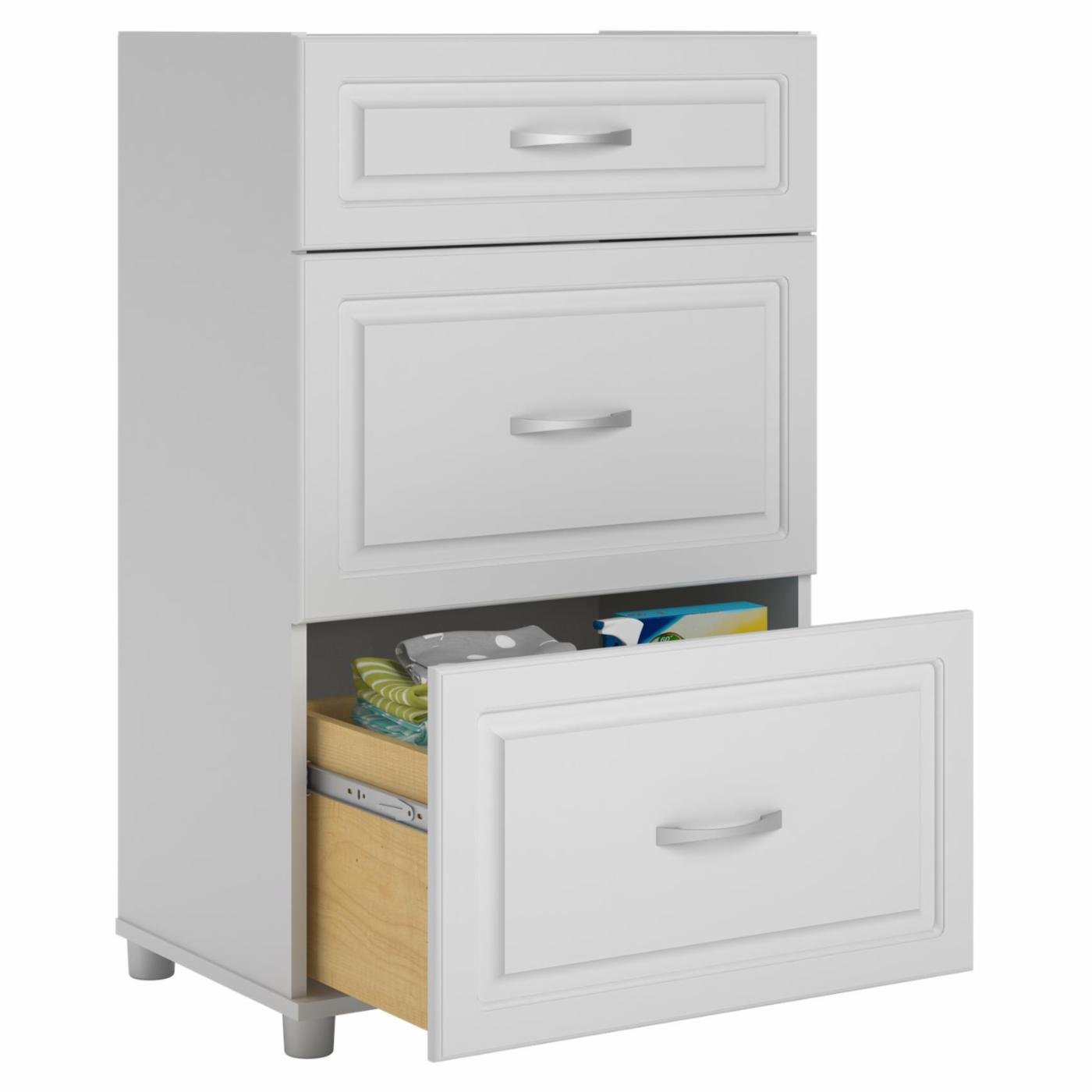 System Build 24 in. 3 Drawer Printer Stand/Storage Cabinet