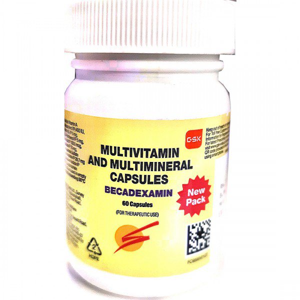 Becadexamin Multivitamin & Multimineral Soft Gelatin Capsule 60 Cap