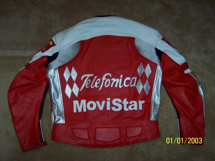 Suzuki Telefonica MoviStar GPSTAR Team leather jacket XL