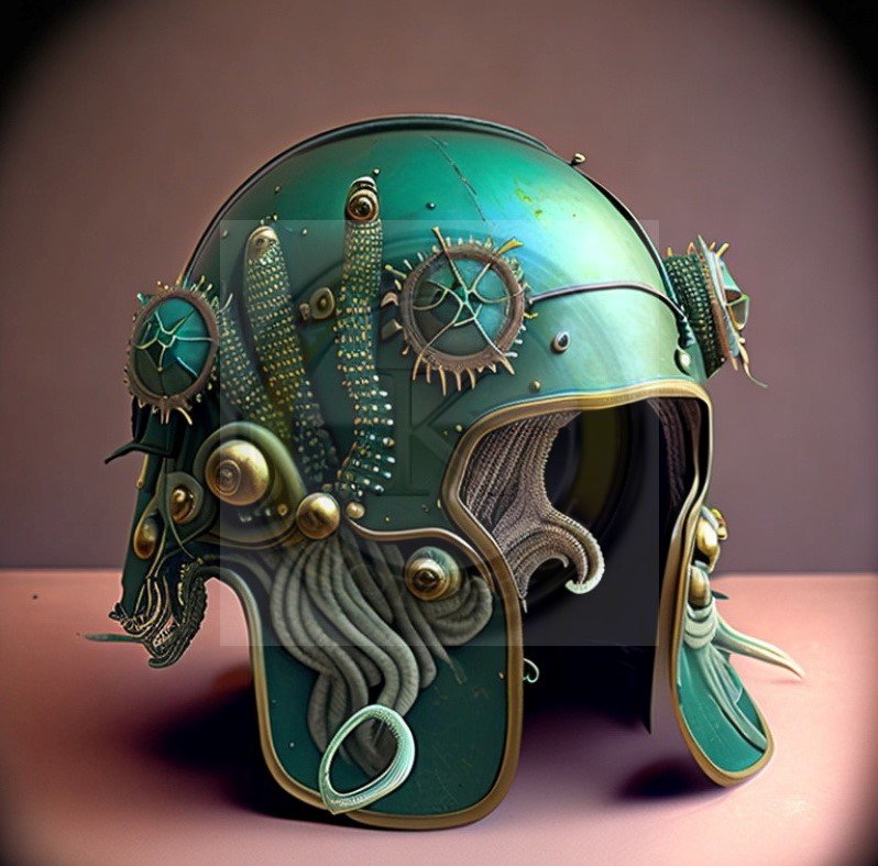 Steampunk helmet