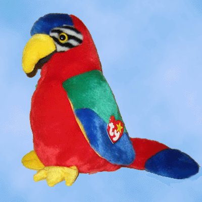 NEW 6 Ty Beanie Buddies JABBER The Parrot, 9326