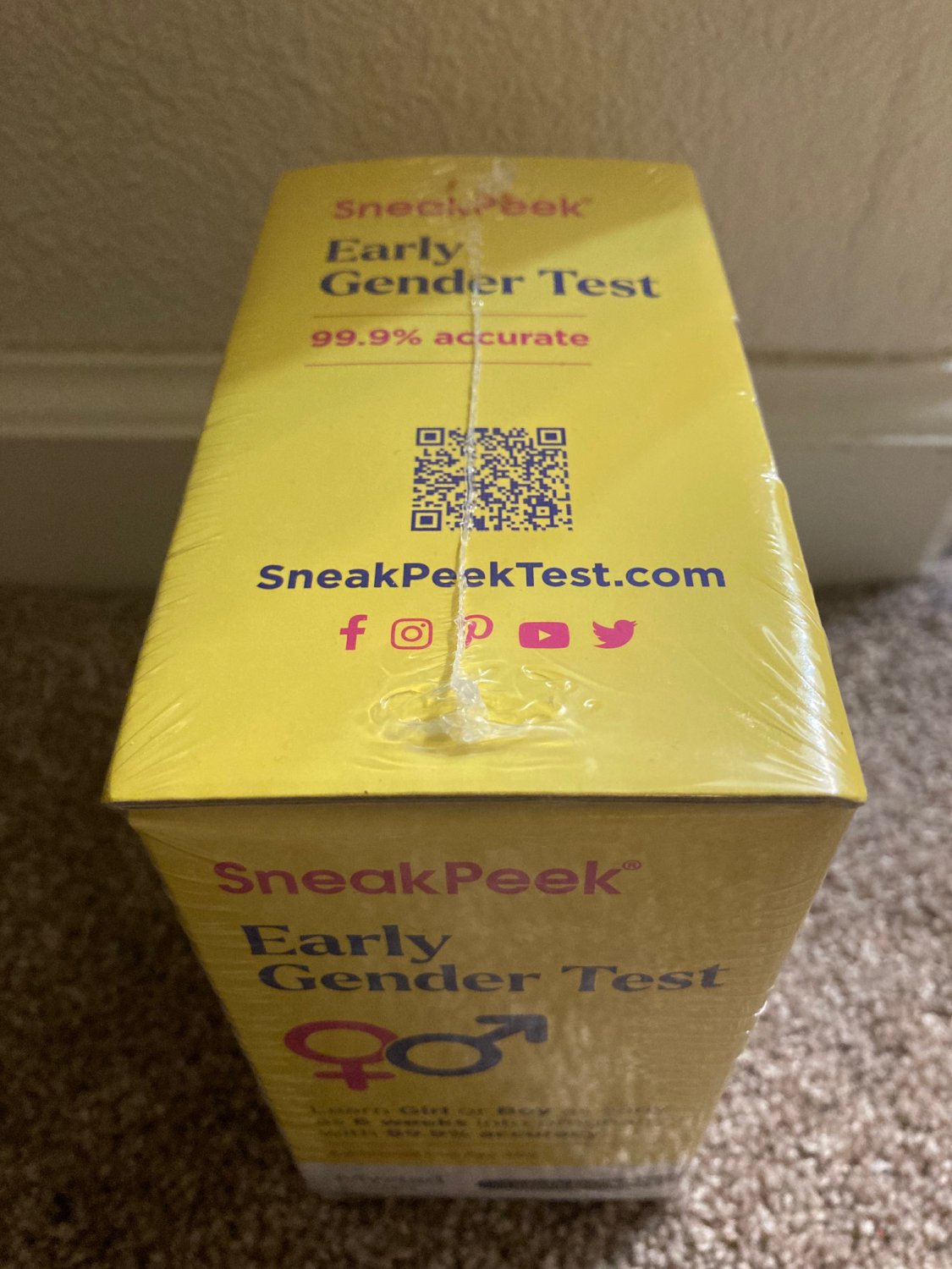 SneakPeak At-Home Gender Reveal Test Kit (Lab Fee Not Included)