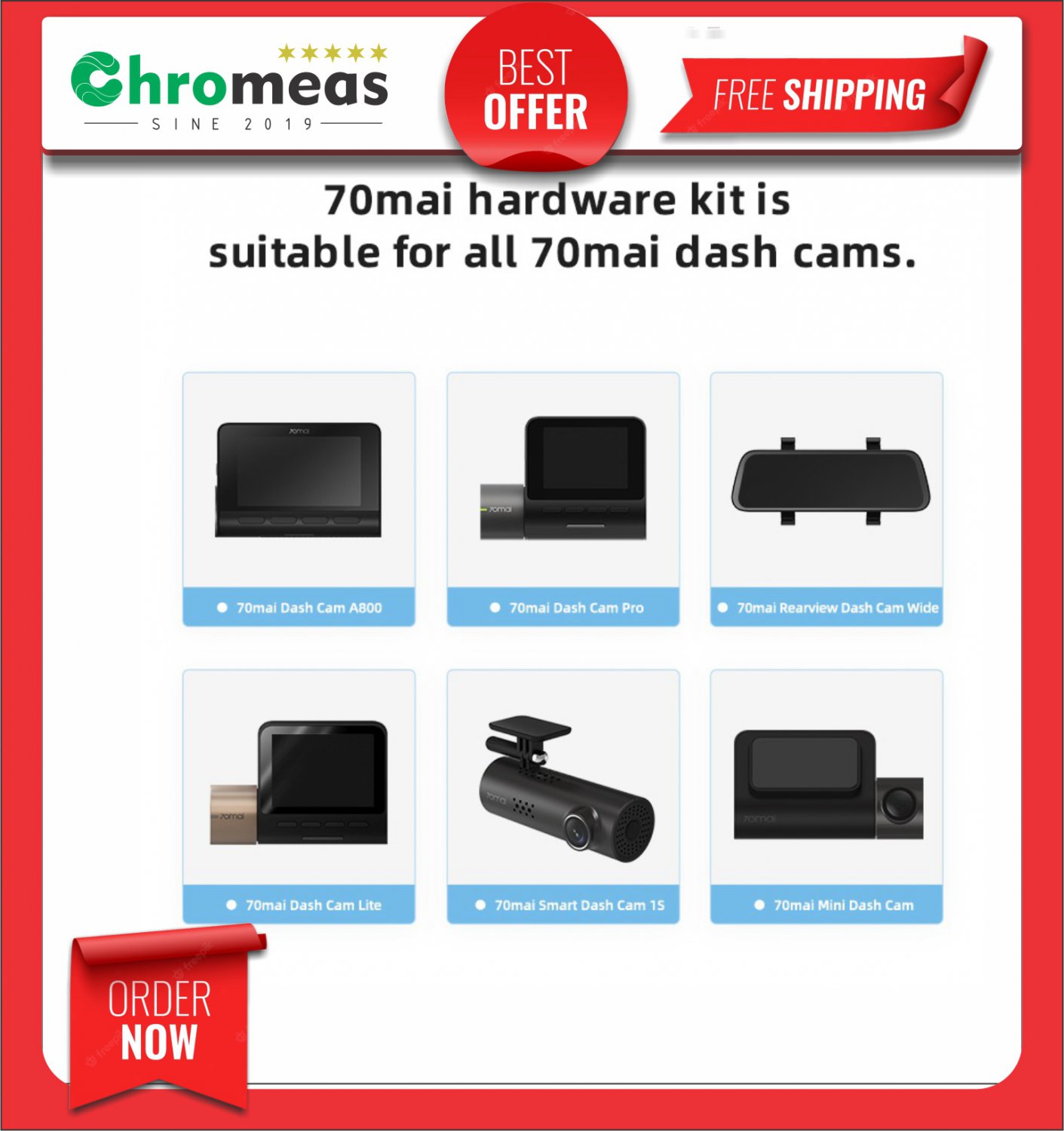 70mai UP02 hardwire kit enables 24H parking surveillance for 70mai 4K ...