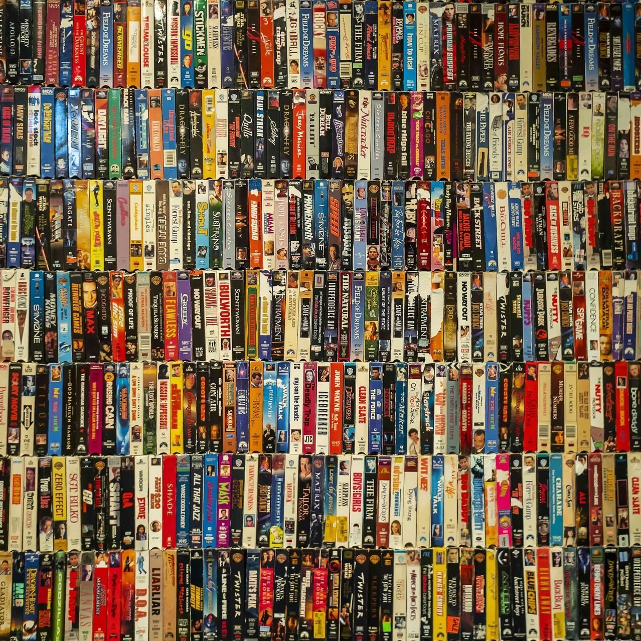 50 Random Mystery VHS Video Tape Movie Tv Show Film Bundle Lot Box Grab Bag