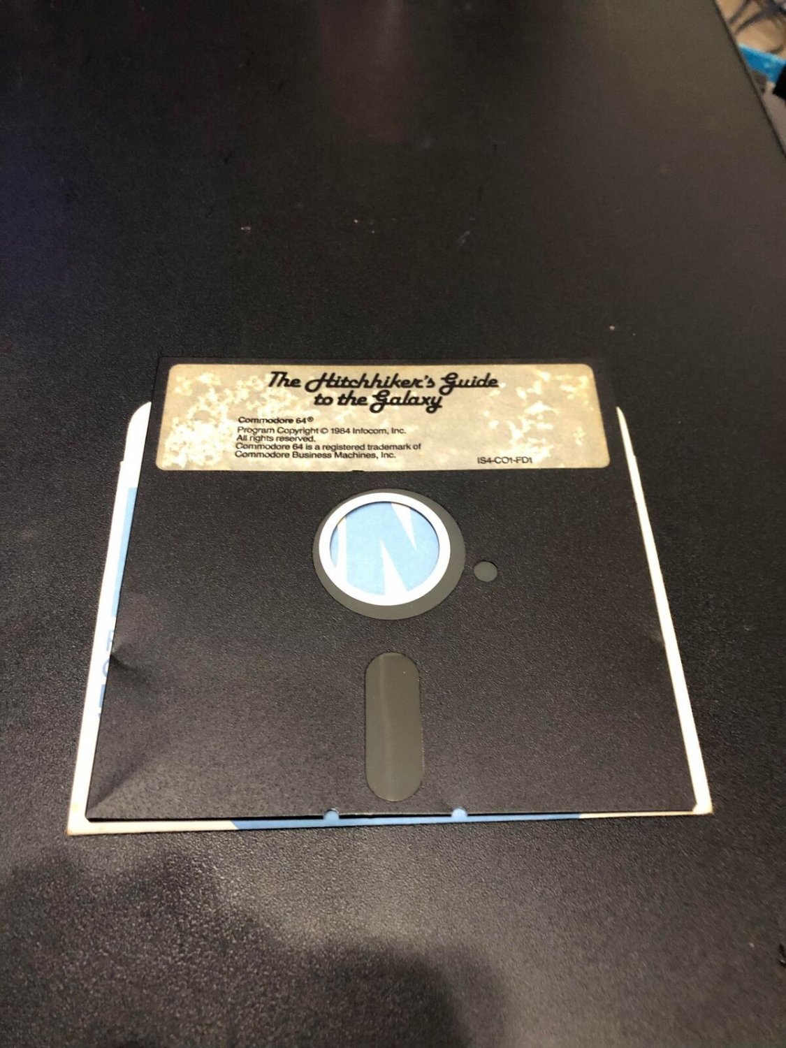 Hitchhiker's Guide to the Galaxy Game Program Disk Commodore 64 C64 5. ...