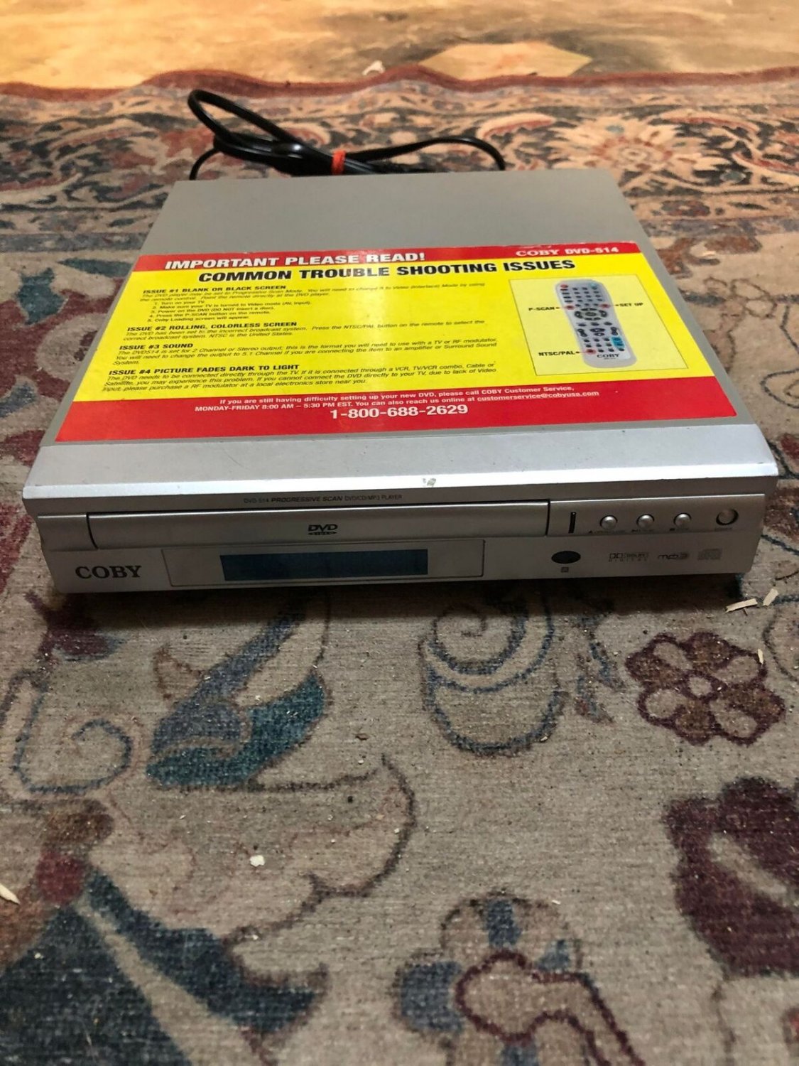 Coby DVD-514 DVD / CD Player Deck Transport Coby DVD-514 DVD / CD Player Deck Transport