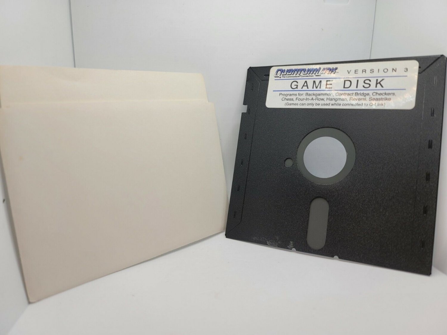 Quantum Link Version 3 Game Program Disk Commodore 64 C64 5.25" Floppy
