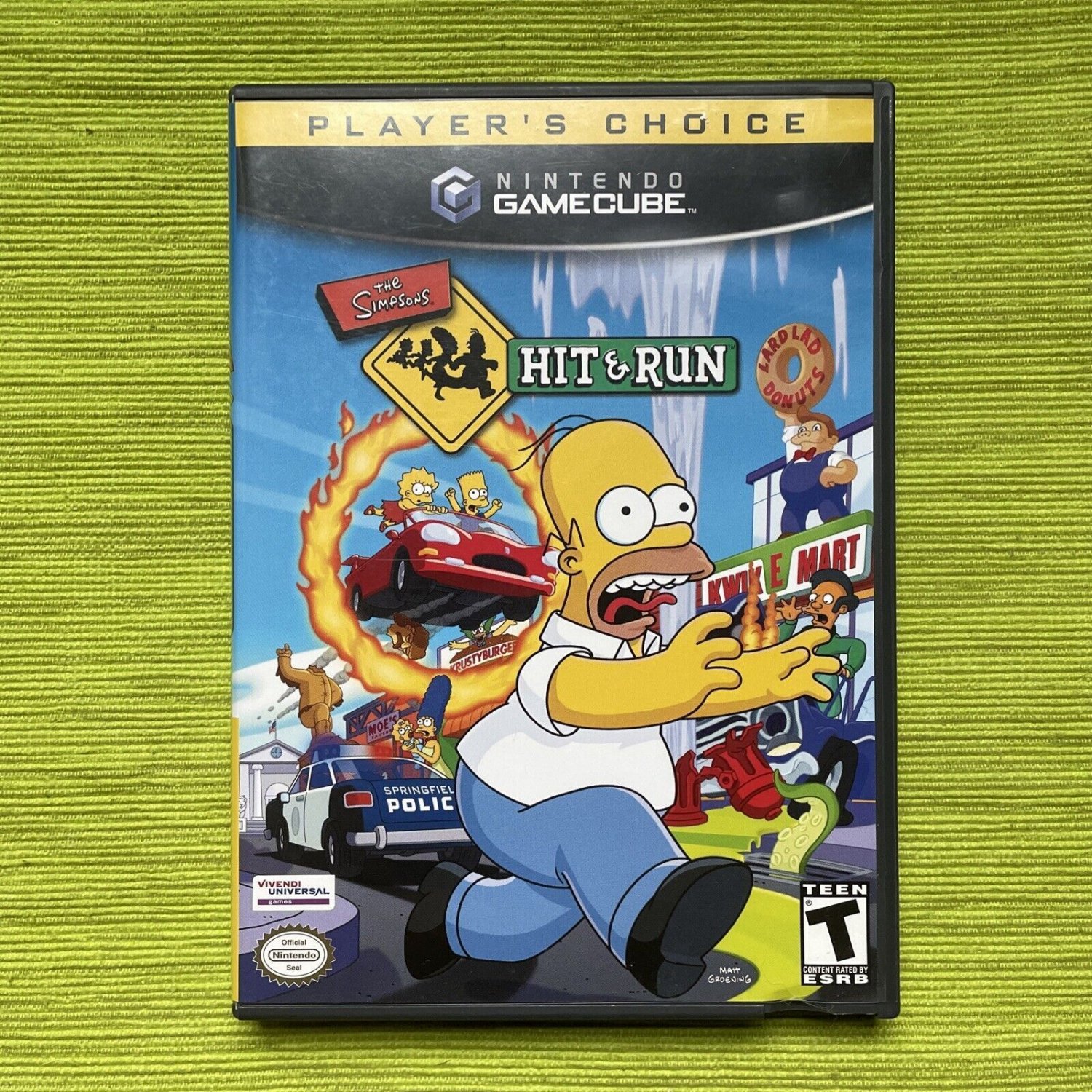 The Simpsons Hit Run Player's Choice Nintendo GameCube Complete