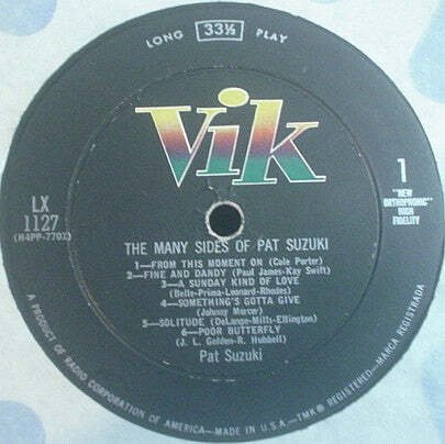 Pat Suzuki With Henri René And His Orchestra - The Many Sides Of Pat Suzuki