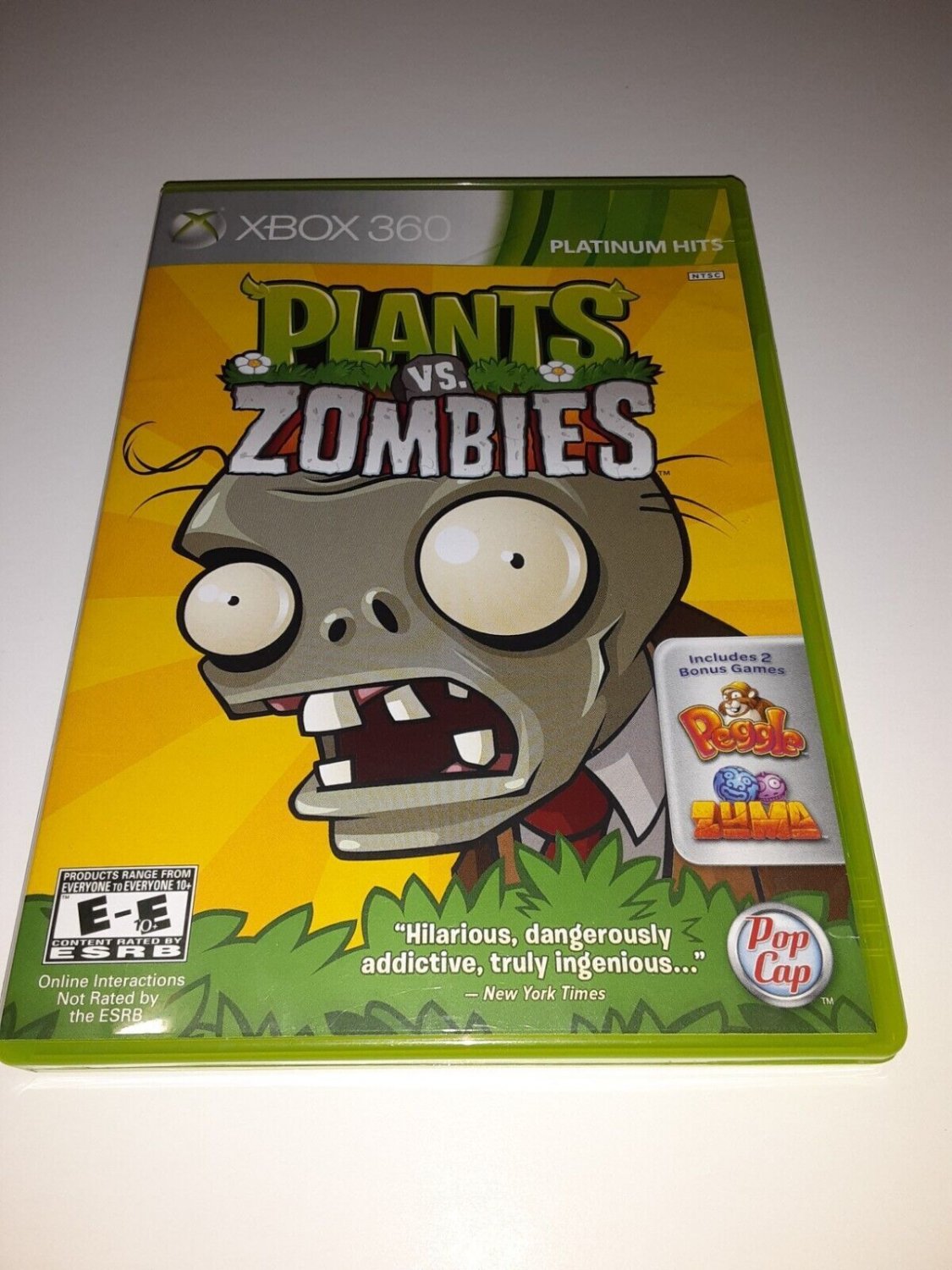 Plants Vs Zombies Platinum Hits Microsoft Xbox 360 Complete