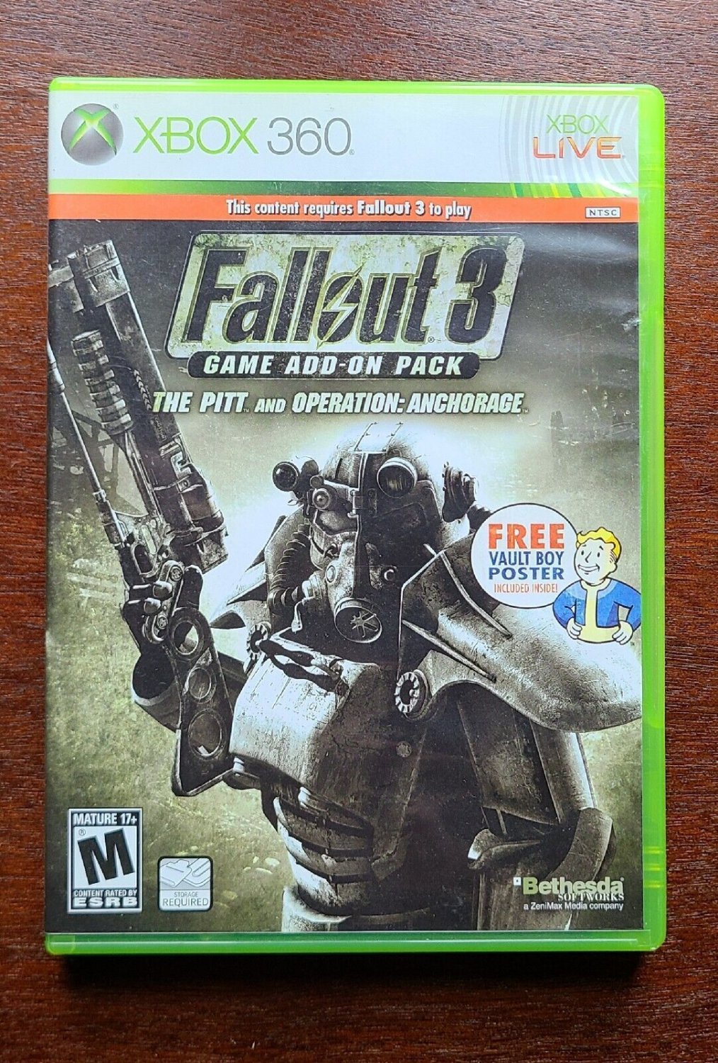 Fallout 3 Game Add-On Pack Pitt and Operation: Anchorage Xbox 360 Complete