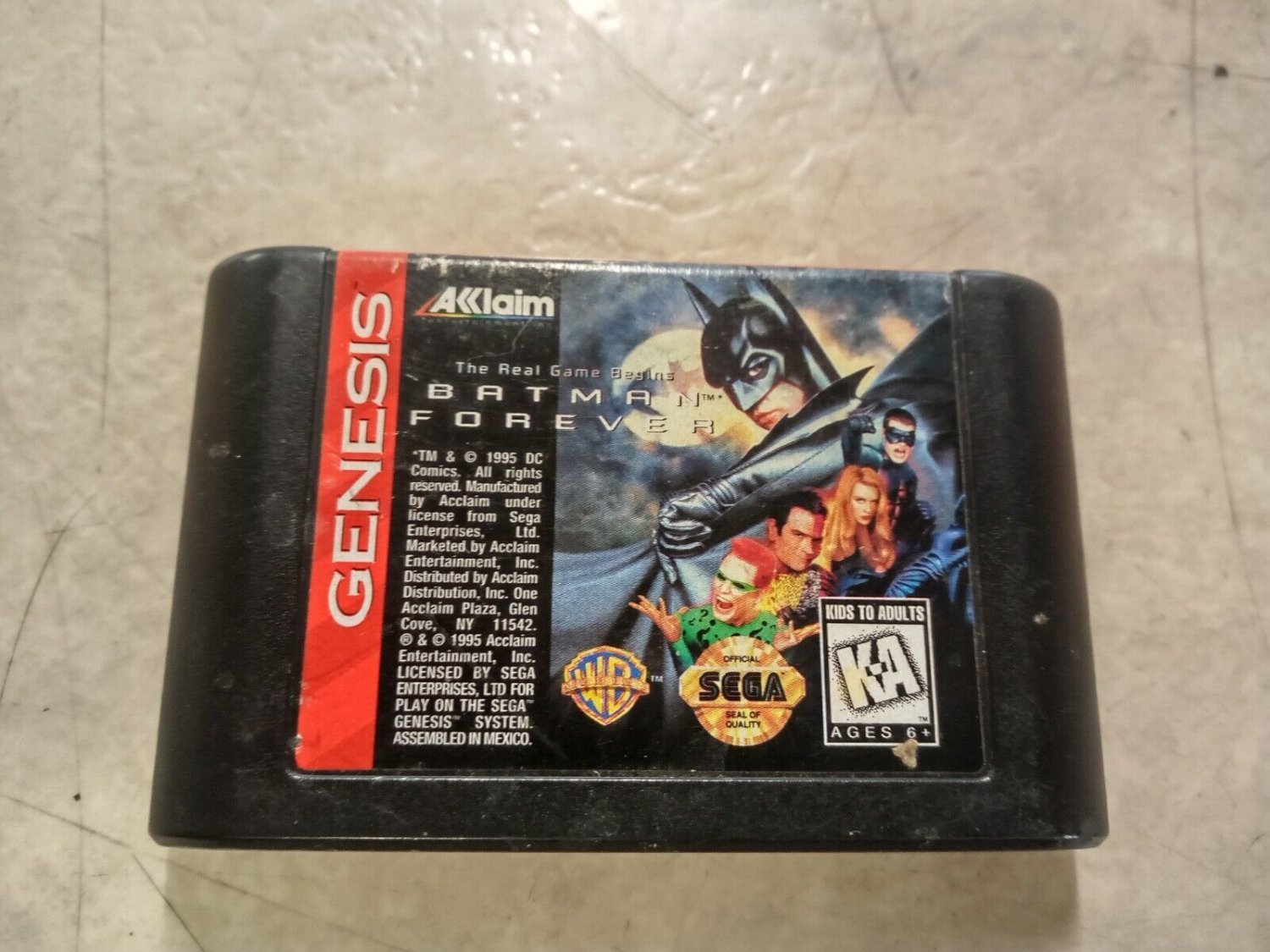 Batman Forever Sega Genesis Cartridge Only