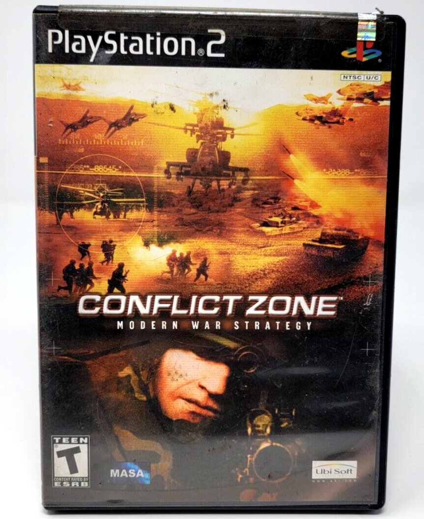 Conflict Zone Modern War Strategy Sony PlayStation 2 PS2 Complete