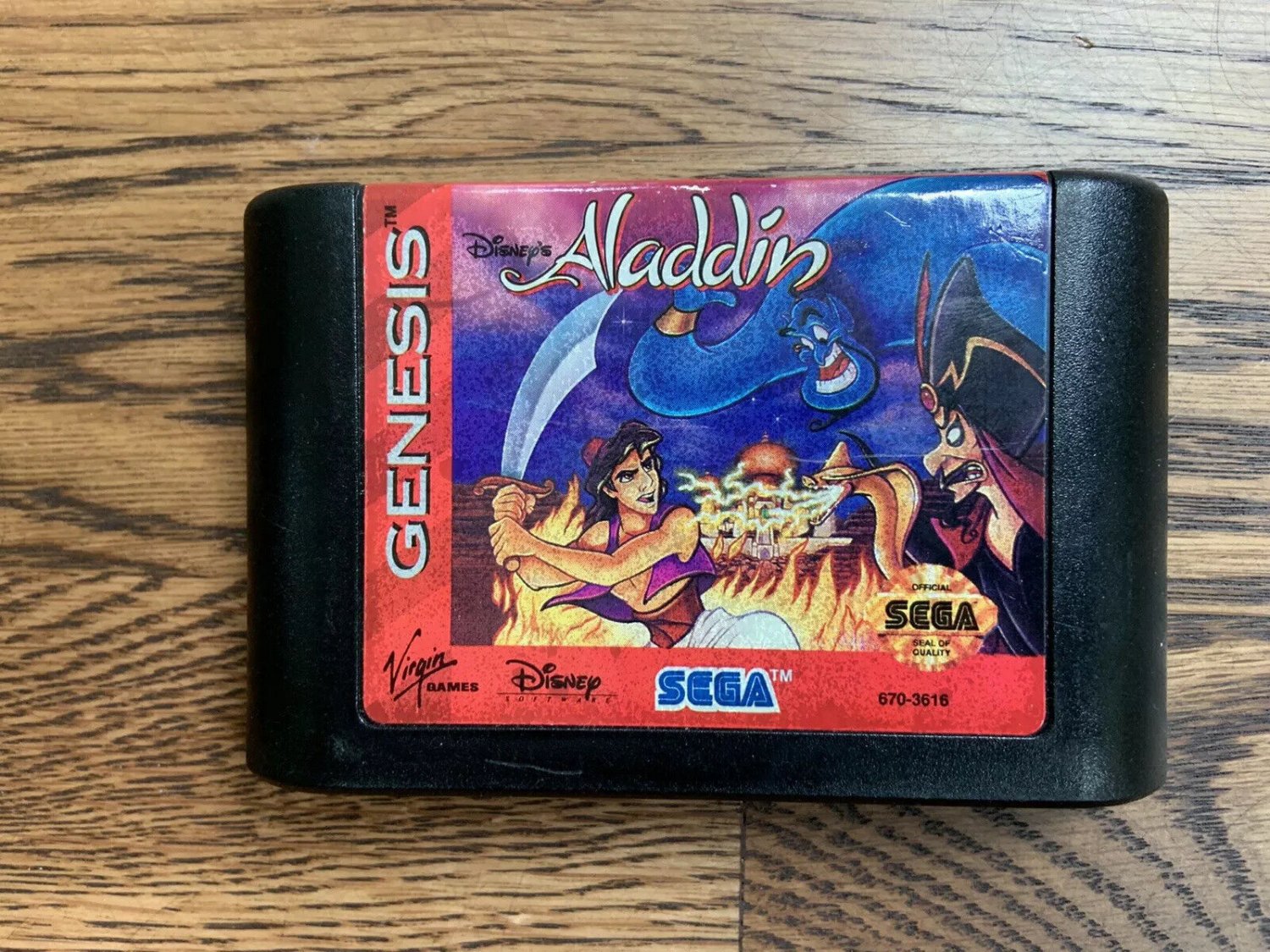 Disney's Aladdin Sega Genesis Cartridge Only