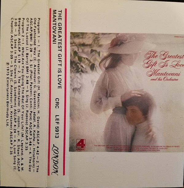 Mantovani And His Orchestra - The Greatest Gift Is Love (Cassette Tape)