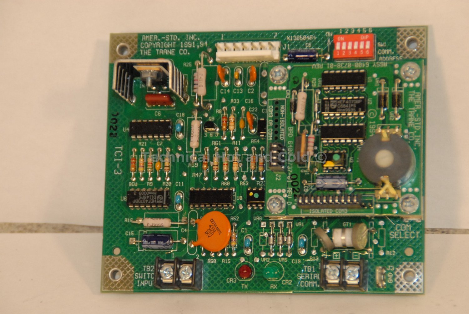 Trane American Standard Interface Control Board BRD00917 BRD-00917 6400 ...