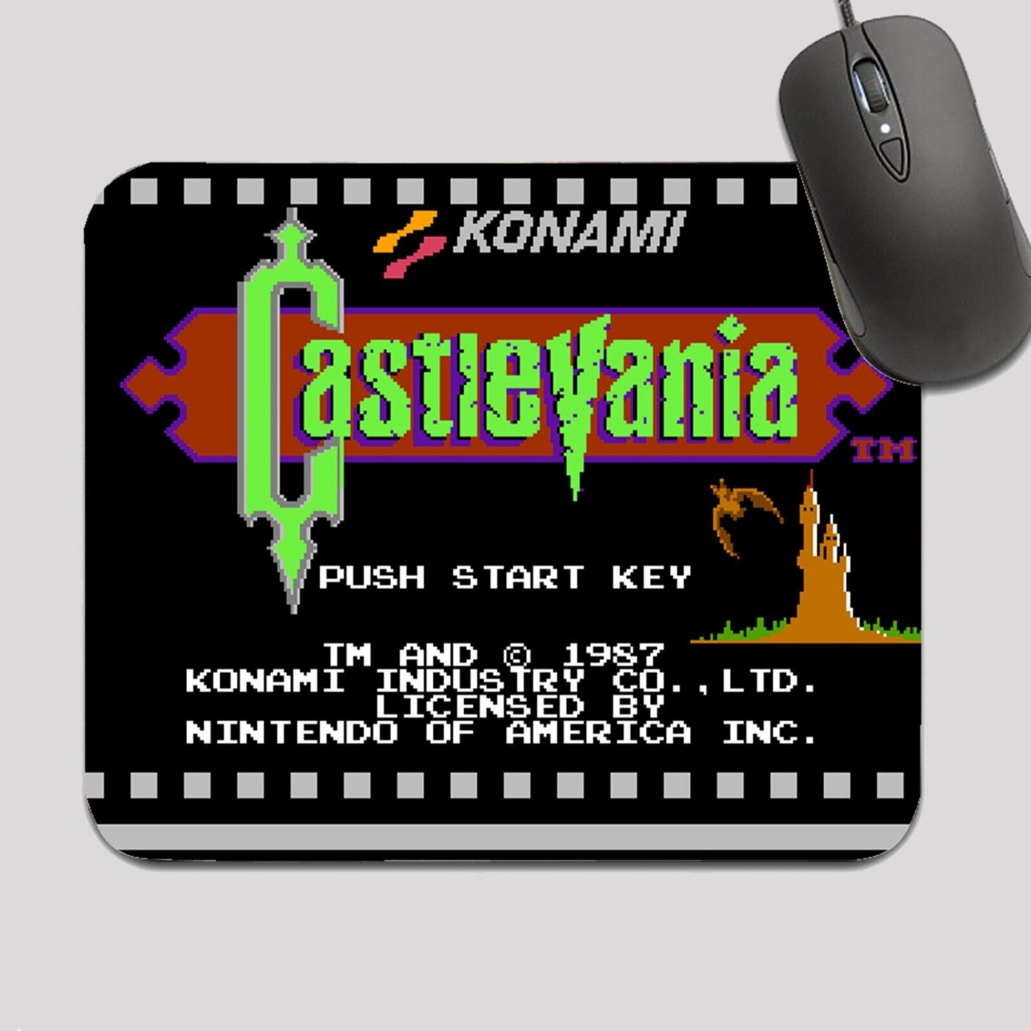 Castlevania Nes Start Screen Retro New Large Mouse pad L31 Gamming Mousepad