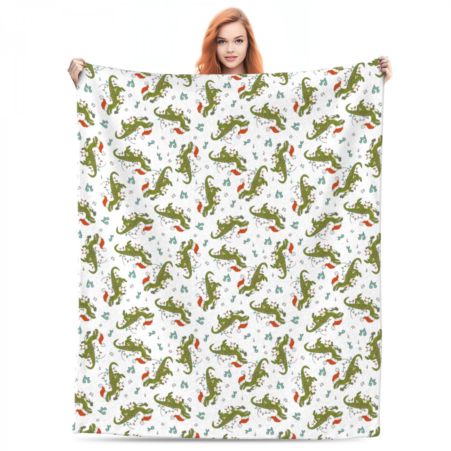 Anime cartoon Dinosaur dino Thick fleece blanket 50X60 inch for kids ...