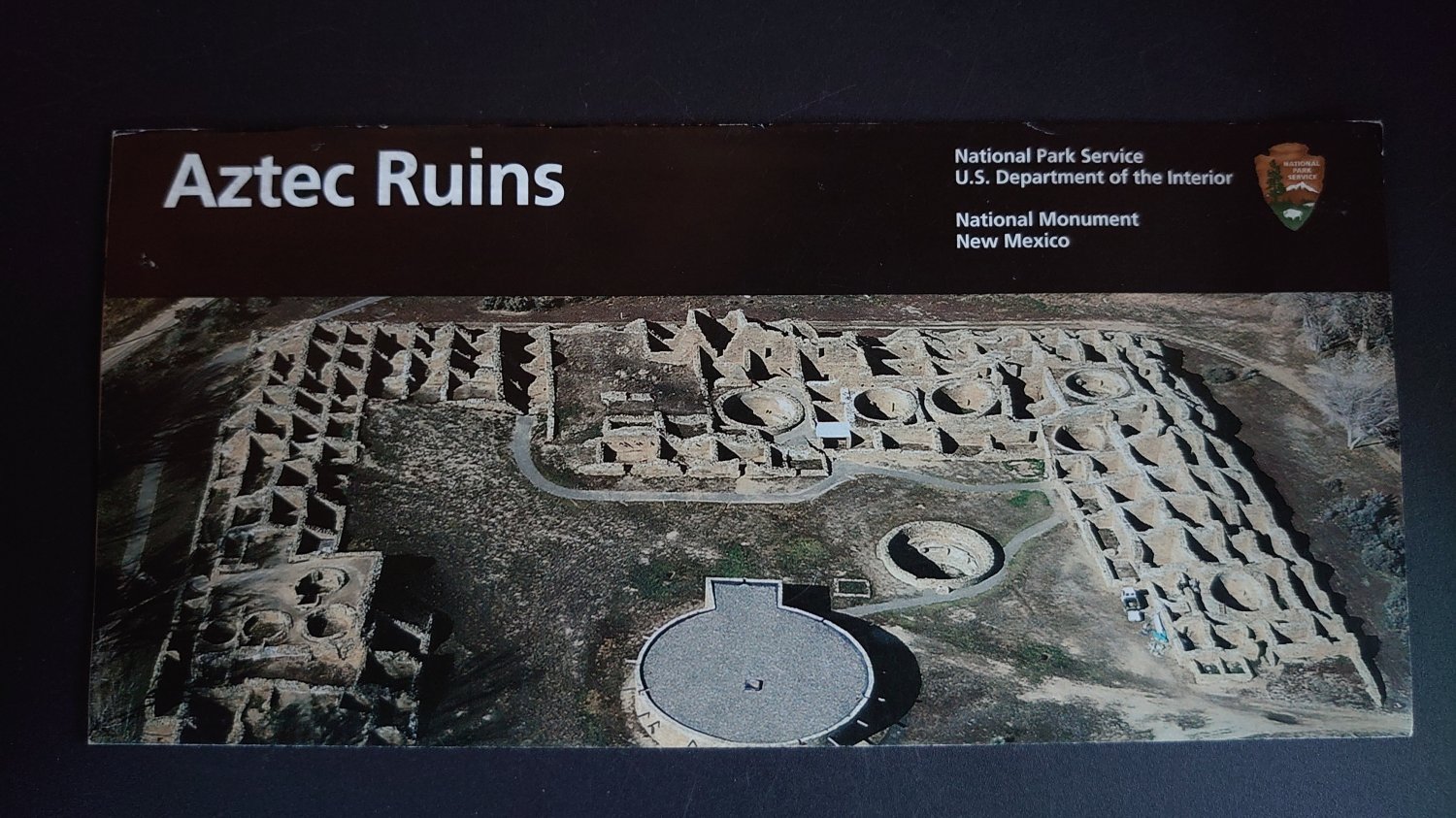 Official NPS Brochure Aztec Ruins National Monument Information Map Guide