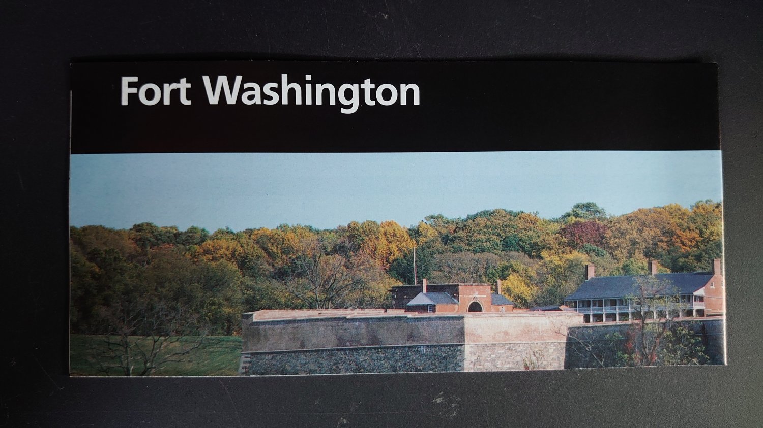 Official NPS Brochure Fort Washington Park Site Map Guide