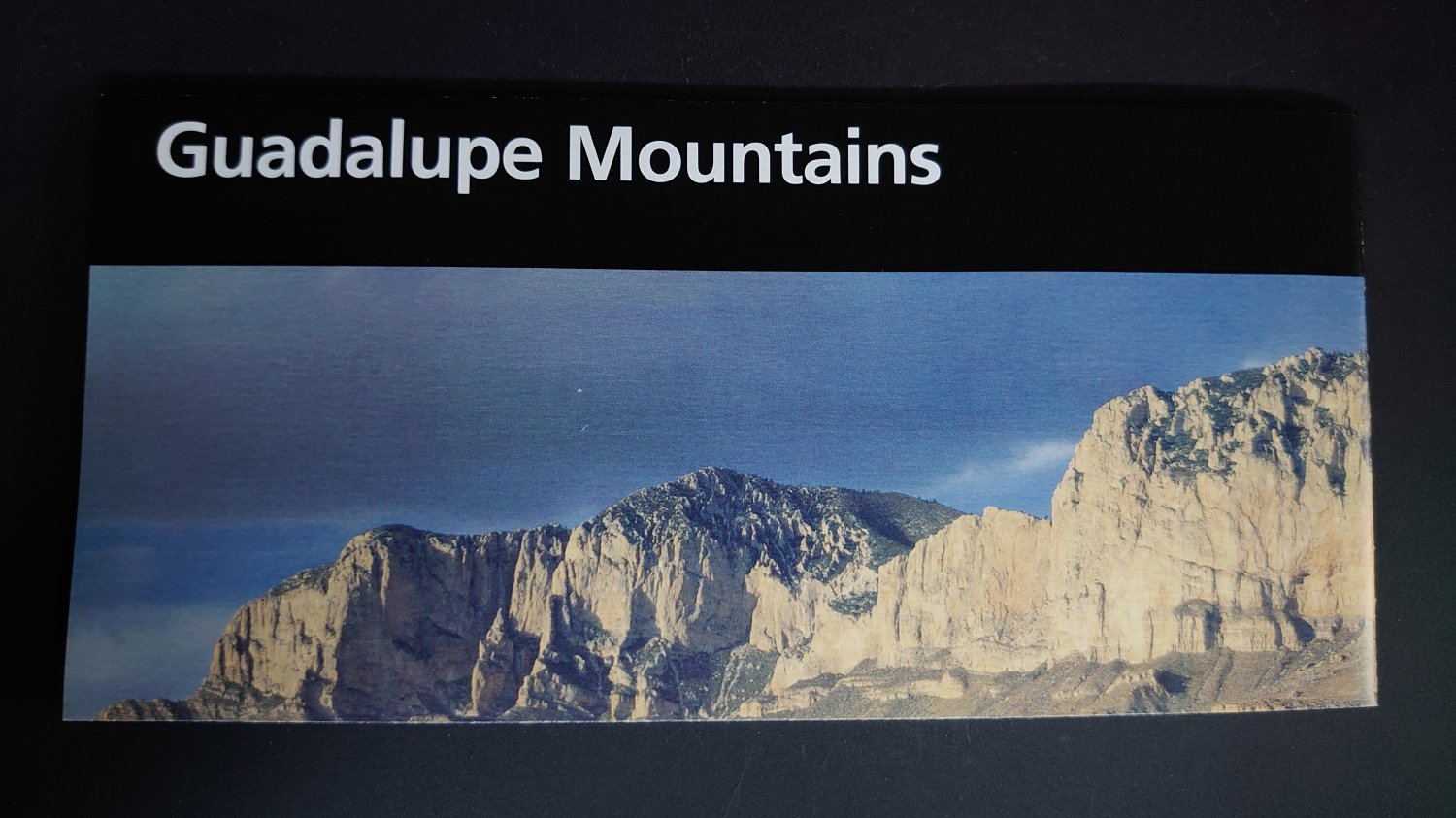 Official NPS Brochure Guadalupe Mountains National Park Information Map ...