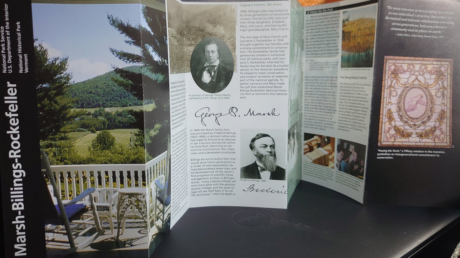 Official NPS Brochure Marsh Billings Rockefeller Natl Historical Park ...