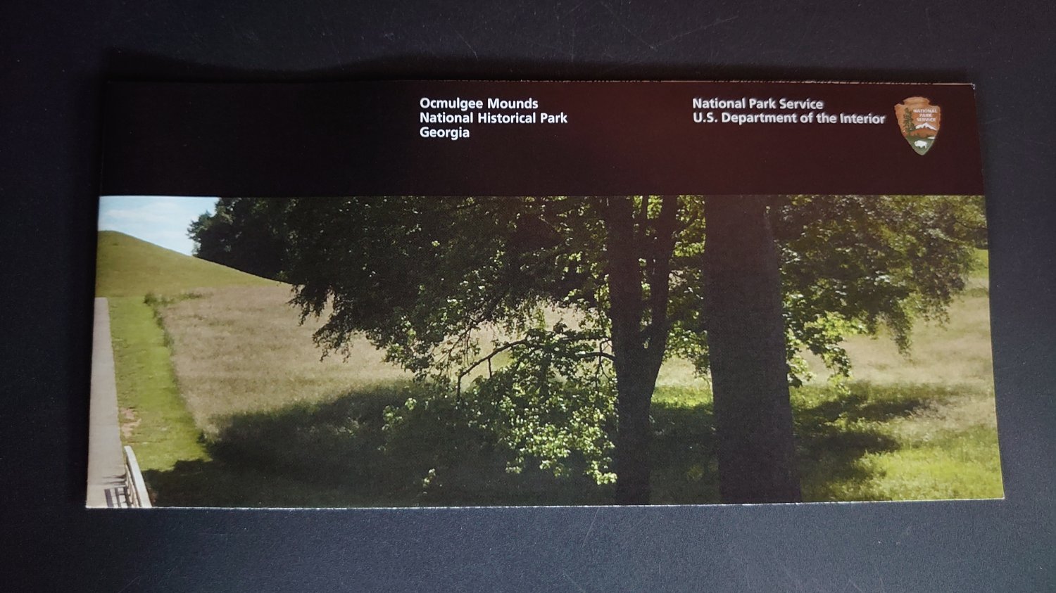 Official NPS Brochure Ocmulgee Mounds National Historical Park Info Map ...