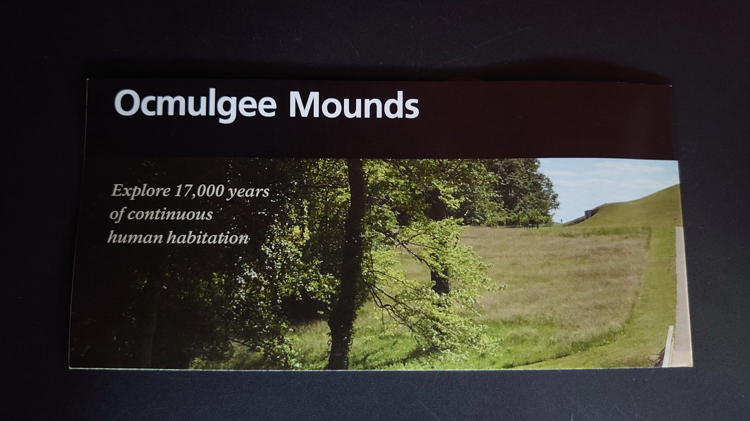 Official NPS Brochure Ocmulgee Mounds National Historical Park Info Map ...