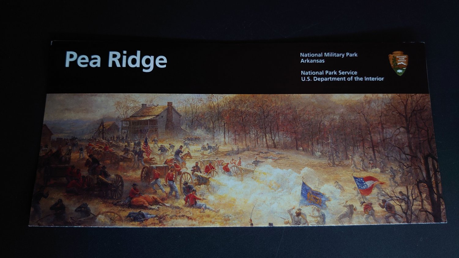 Official NPS Brochure Pea Ridge National Military Park Information Map ...
