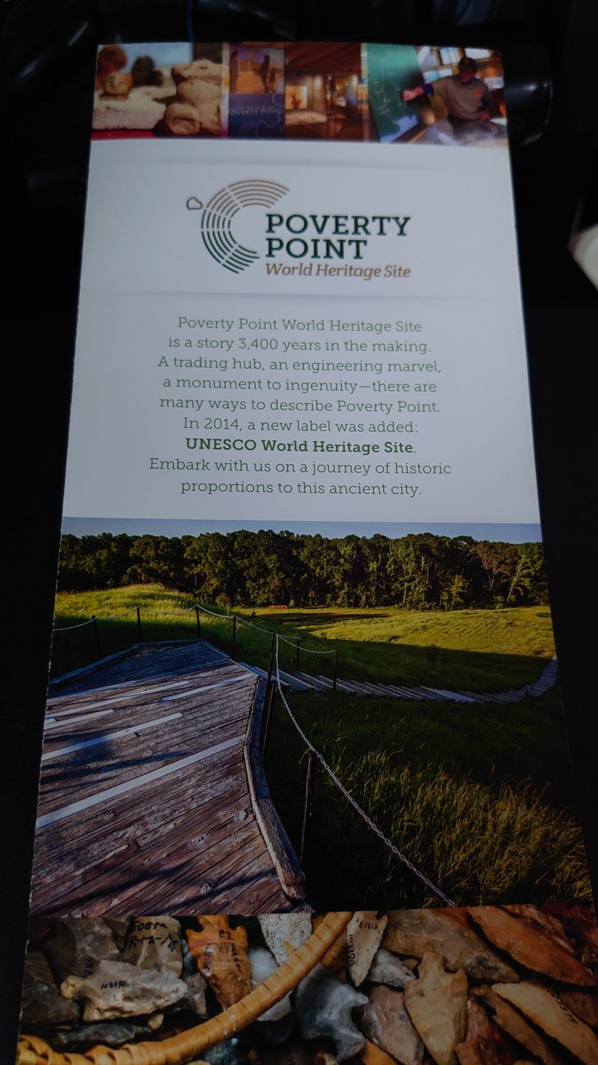 Official NPS Brochure Poverty Point National Monument Info Map Guide