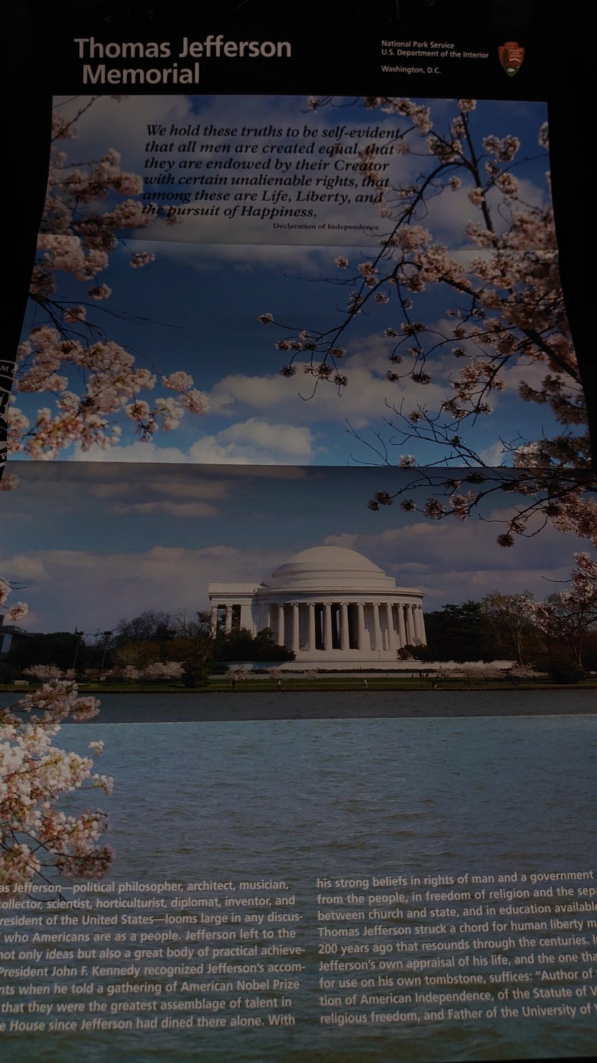 Official NPS Brochure Thomas Jefferson Memorial Information Map Guide