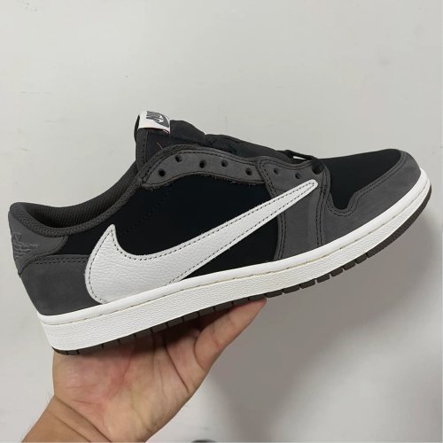 Travis Scott Jordan 1 Low Dark Shadow-BlackPhantom