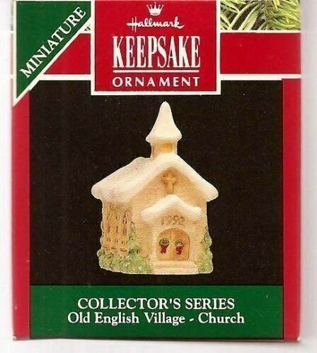 Hallmark Old English Village Church Ornament (1992) (Miniature Ornament) Hallmark Old English Village Church Ornament (1992) (Miniature Ornament)