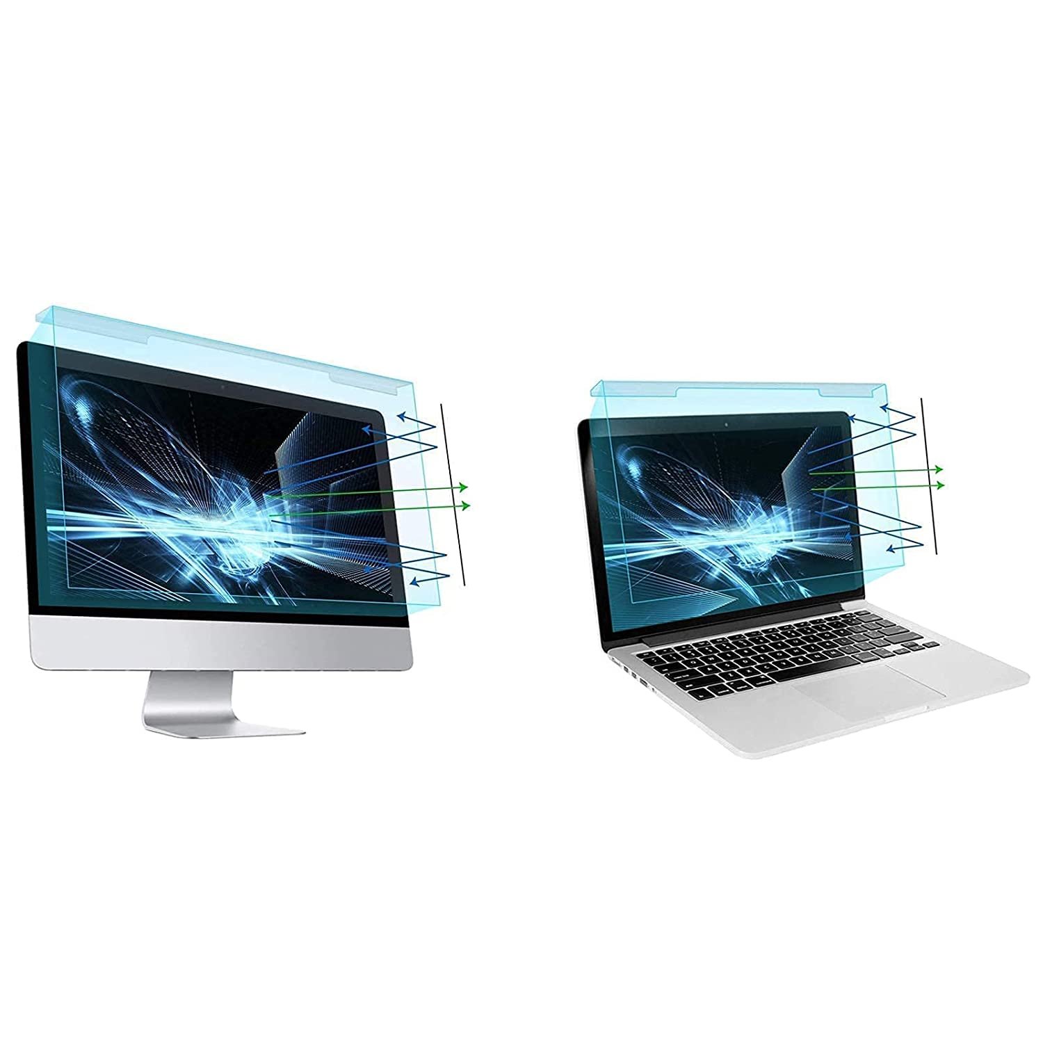 20-22 Inch Computer Blue Light Blocking Screen Protector Anti-Uv Eye ...