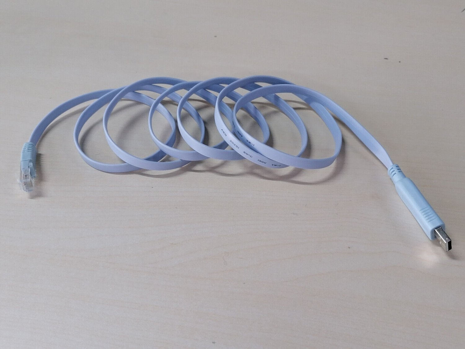 6Ft Usb Console To Rj45 Ethernet Lan Rollover Cable Switch Line For Cisco