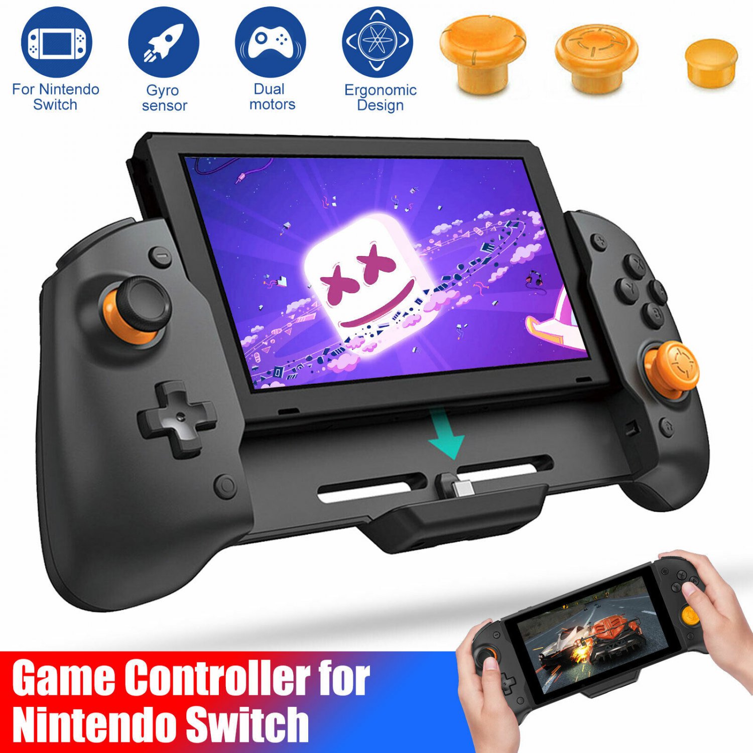 Handheld Wireless Controller Grip Console Gamepad For Nintendo Switch ...