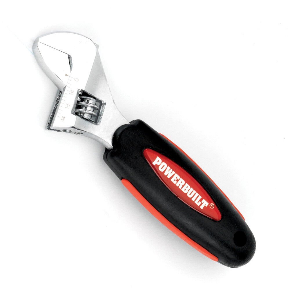 Powerbuilt 6 in. Stubby Adjustable Wrench - 940480