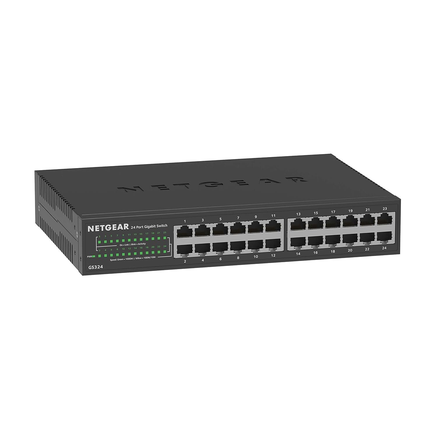 24-Port Gigabit Ethernet Unmanaged Switch (Gs324) - Desktop, Wall, Or ...