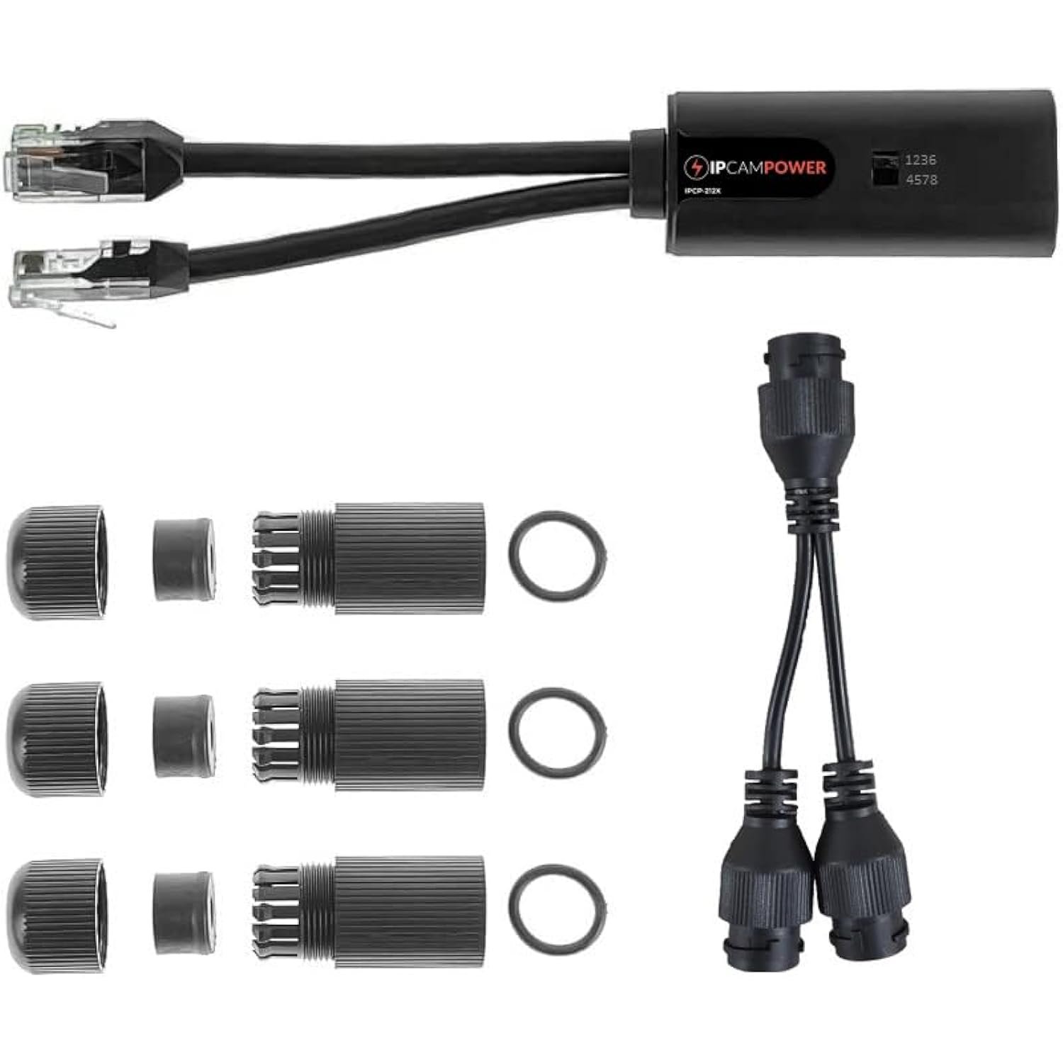 Poe Combiner Splitter Adapter, Run 2 Ip Cameras On 1 Cable