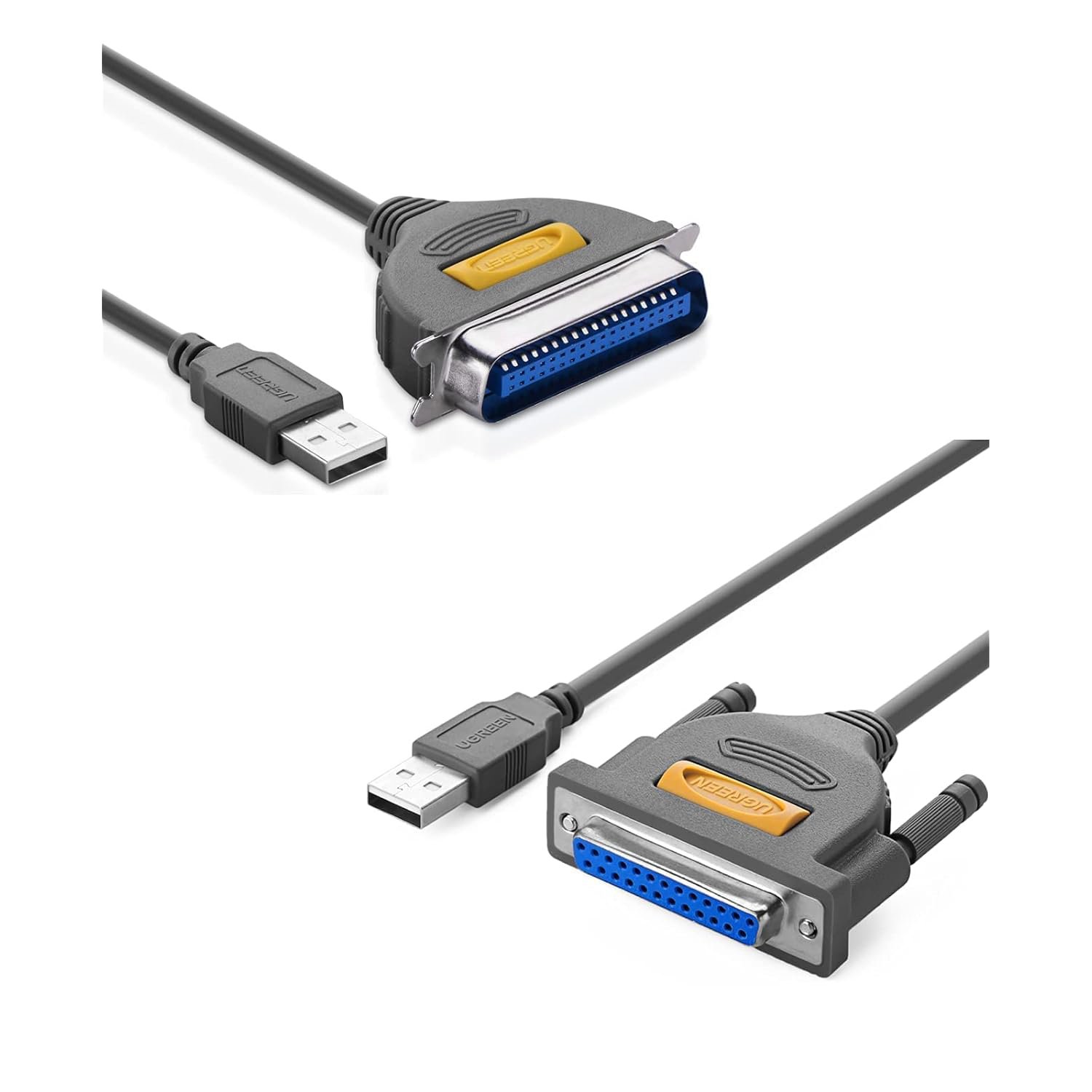 UGREEN USB to Parallel Port Bundle IEEE1284 CN36 Printer Cable Adapter