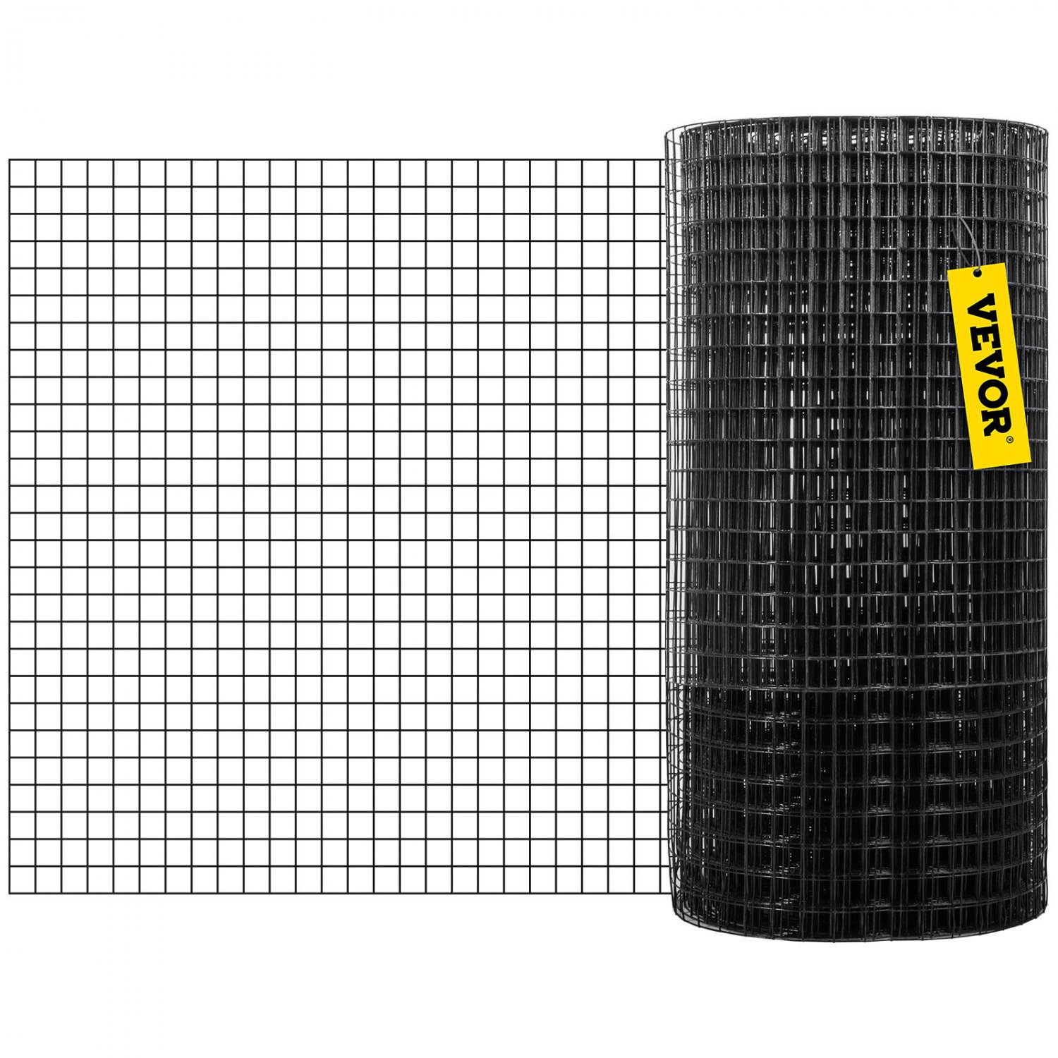 VEVOR Welded Wire Fence Vinyl Coated Chicken Rabbit Mesh 1"x1" 16 Gauge ...