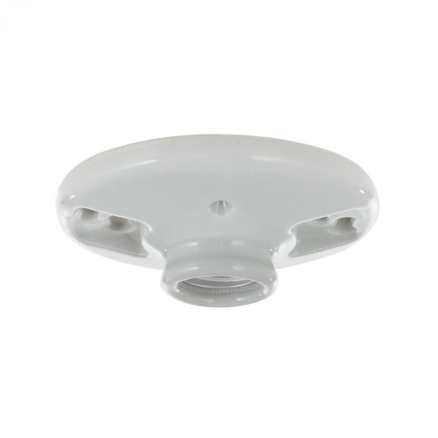One Piece White Porcelain Medium Base Socket Keyless Ceiling/Wall Lamp ...