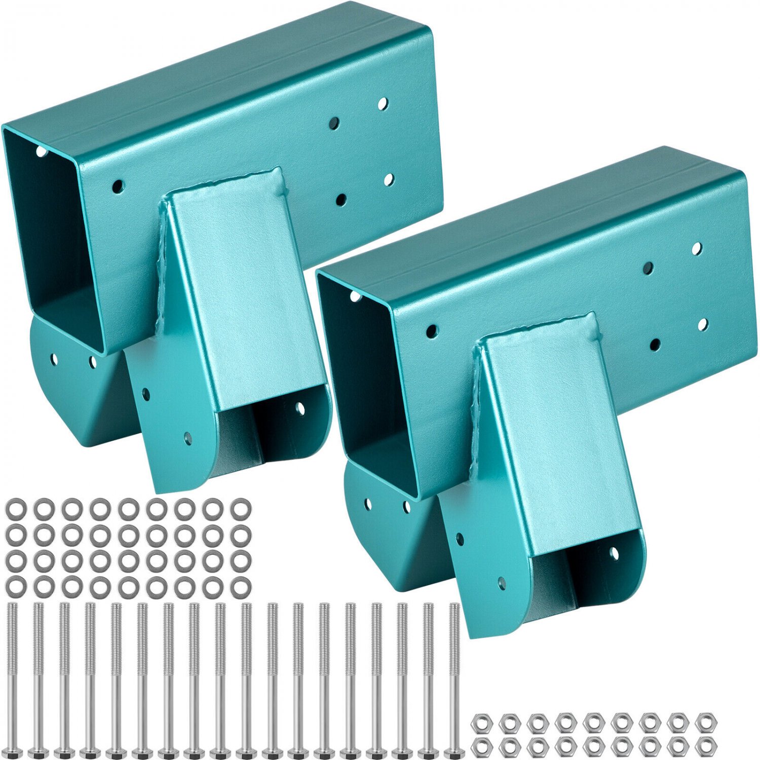 VEVOR Pair 1-2-3 A-Frame Swing Set Brackets Complete Set 2 Brackets Green