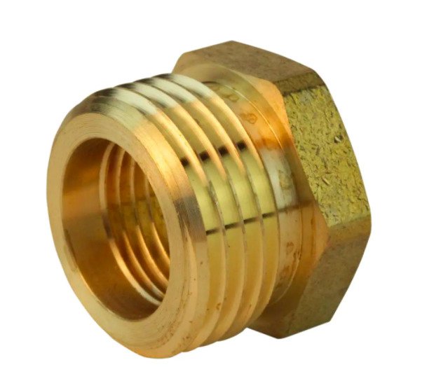 Everbilt LFA-668 3/4 in. MH x 1/2 in. FIP Garden Hose Brass Adapter Fitting
